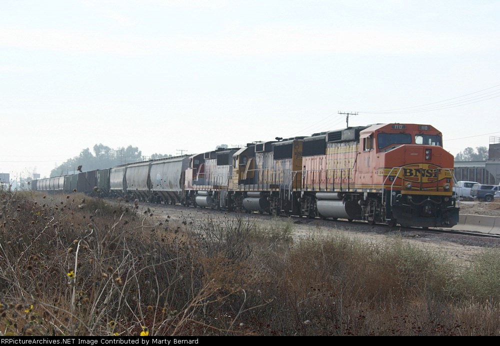 BNSF 110 With the Local Seemingly Taking the Weekend Off